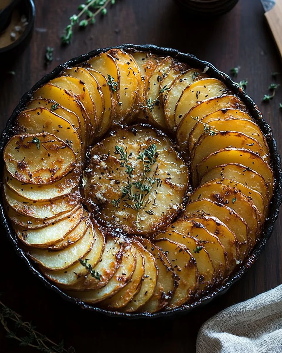 Crispy Balsamic-Thyme Potato Torte