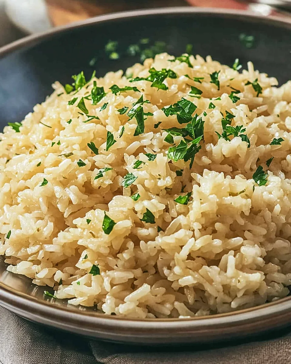 Garlic Parmesan Rice